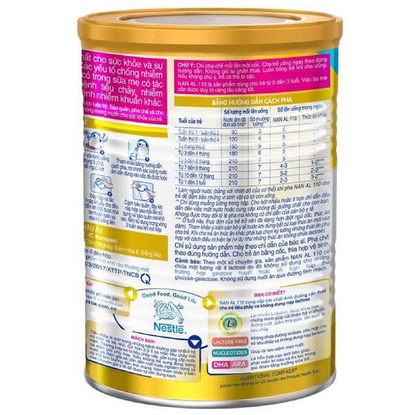 Sữa Nan AL 110 cho trẻ tiêu chảy có tốt không? Review chi tiết